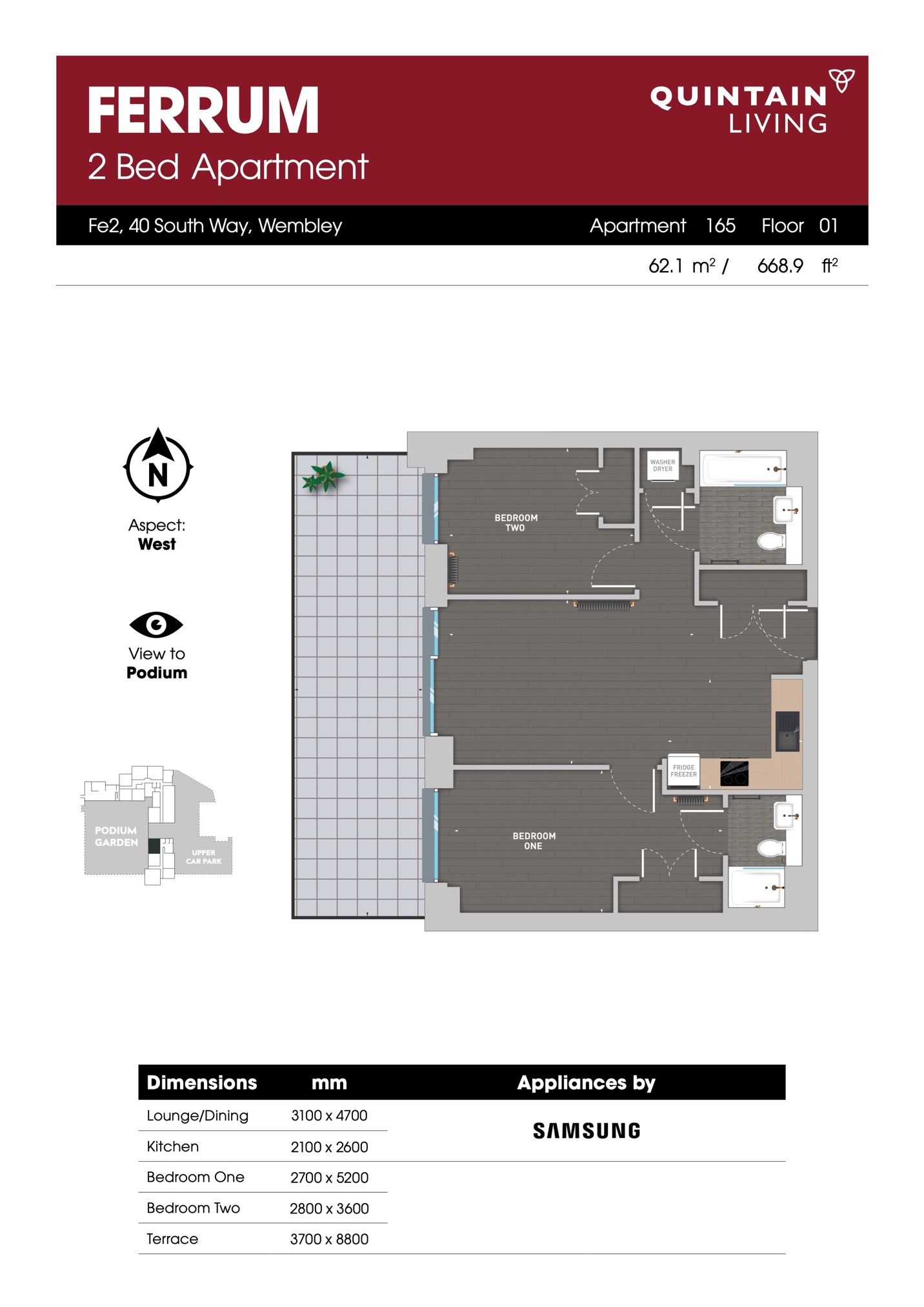 Ferrum Apartment Building, Wembley Park | Quintain Living