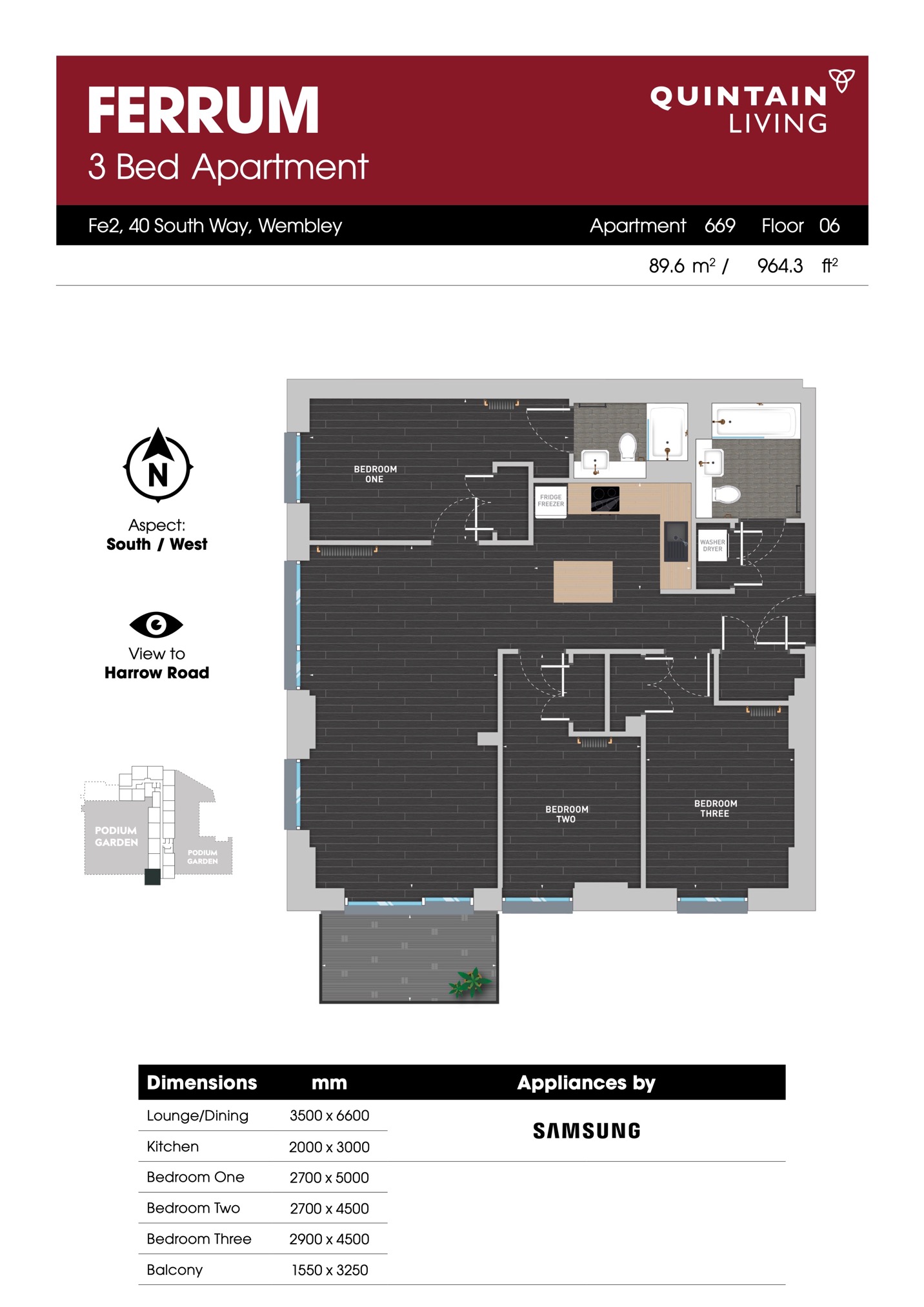3 Bedroom Flats to Rent in Wembley, London | No Deposit or Hidden Fees